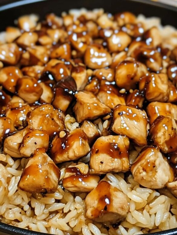 One-Pan Bold Honey BBQ Chicken & Rice - Easy sweet meal