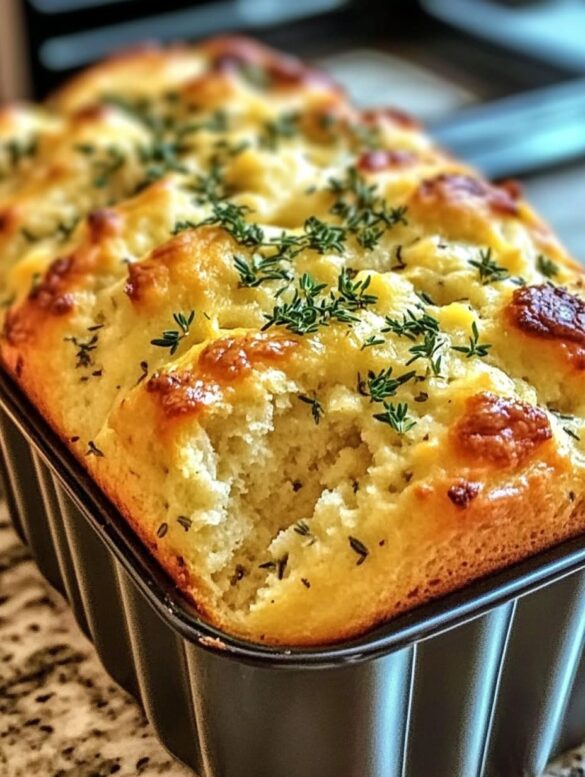 Herb & Cheese Quick Bread - Easy sweet meal