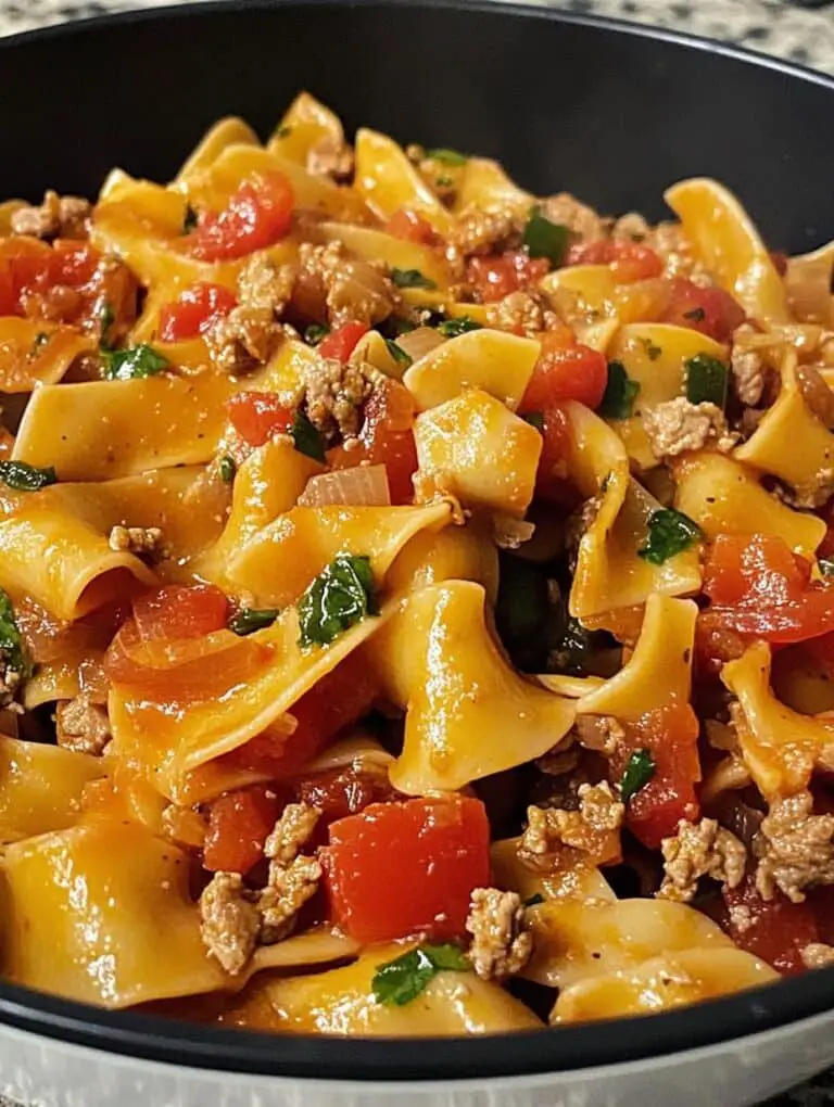 Italian Drunken Noodles - Easy sweet meal