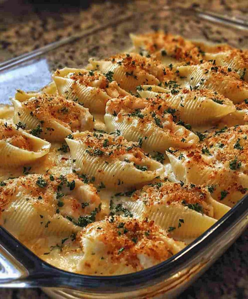 Seafood Stuffed Shells - Easy sweet meal