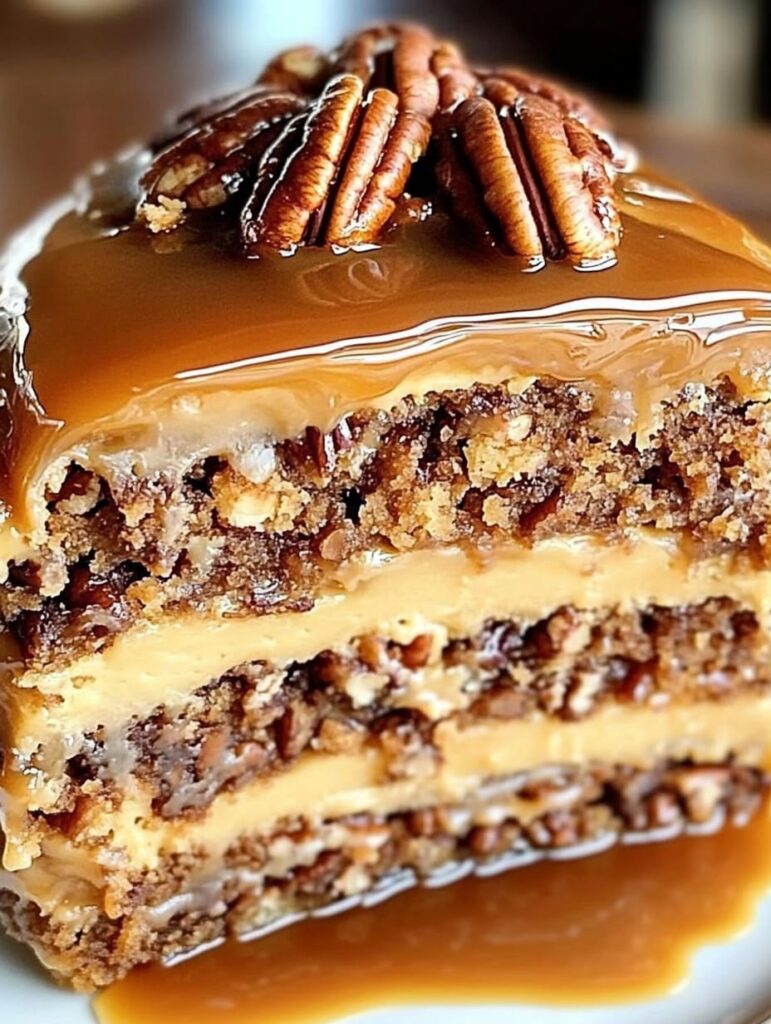 Southern Pecan Caramel Cake – Easy Moist Dessert Recipe - Easy sweet meal