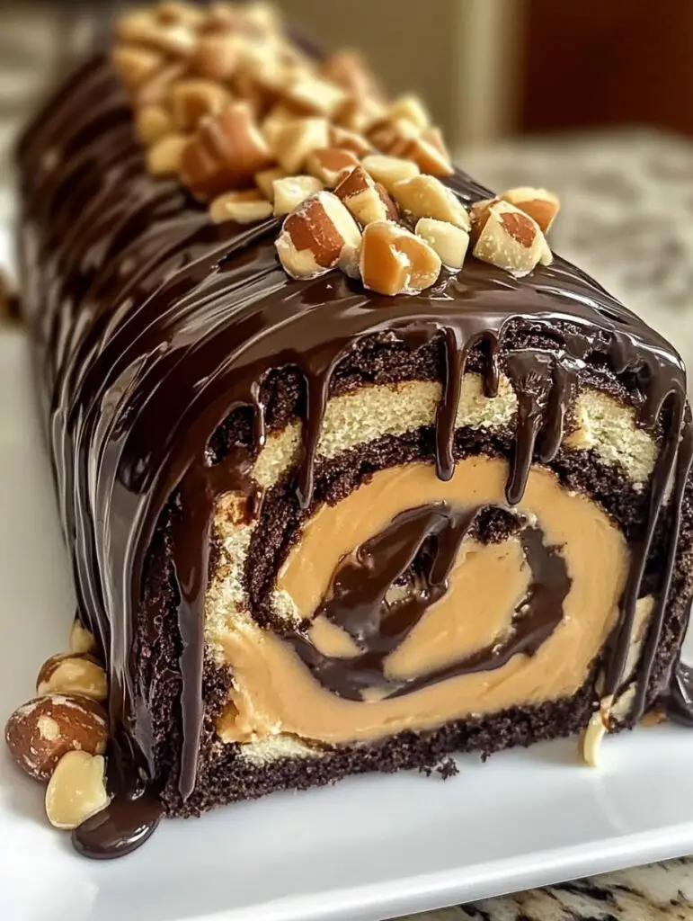 Chocolate & Peanut Butter Dream Roll - Easy sweet meal