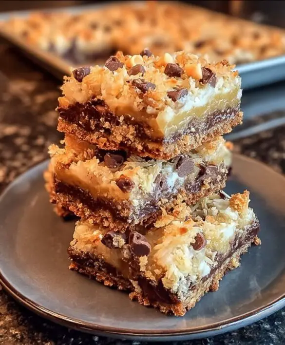 7 Layer Bars Recipe | Easy Magic Cookie Bars - Easy sweet meal