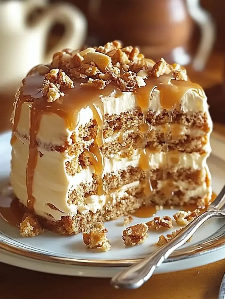 Caramel Crunch Cake - Easy sweet meal