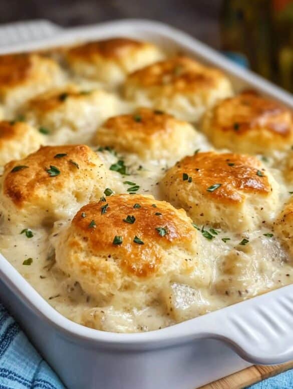Biscuits and Gravy Casserole - Easy sweet meal