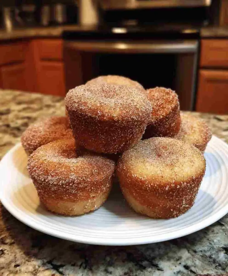 Grandma’s Fluffy Cinnamon Sugar Donut Muffins Recipe - Easy sweet meal