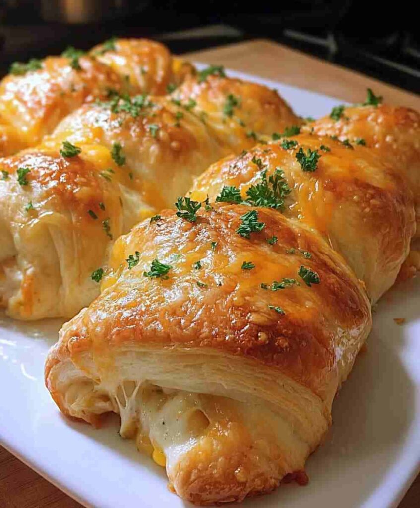 Cheesy Chicken Crescent Rolls Quick Family Dinner - Easy sweet meal