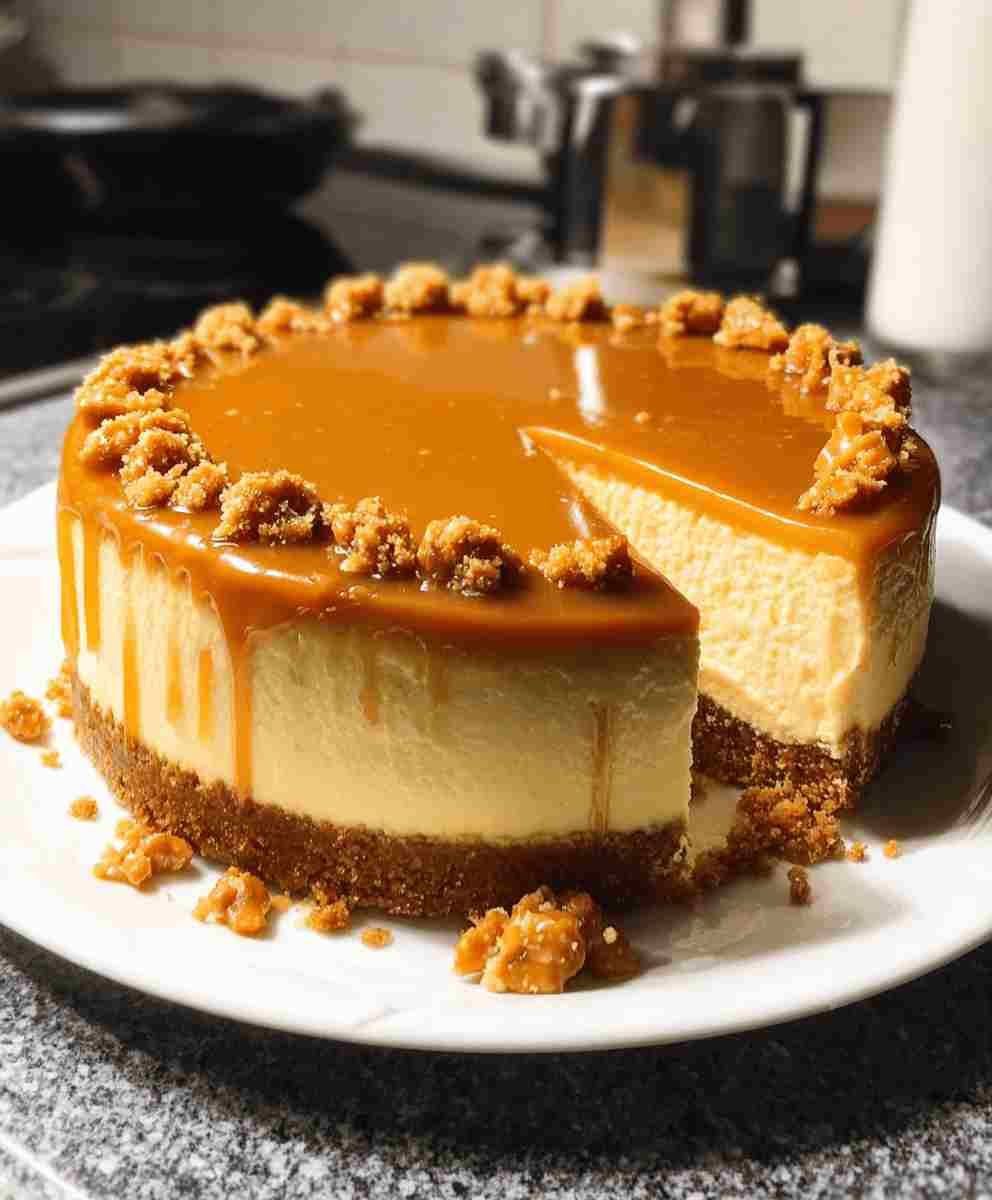 Rich Butterscotch Cheesecake - Easy sweet meal